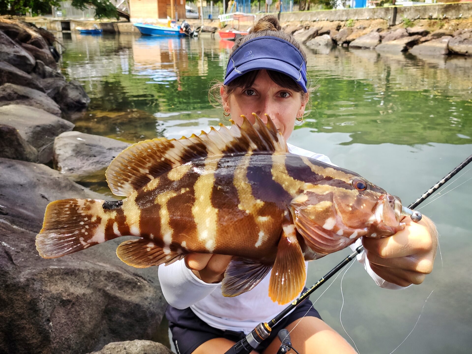 Pêche du mérou en rockfishing